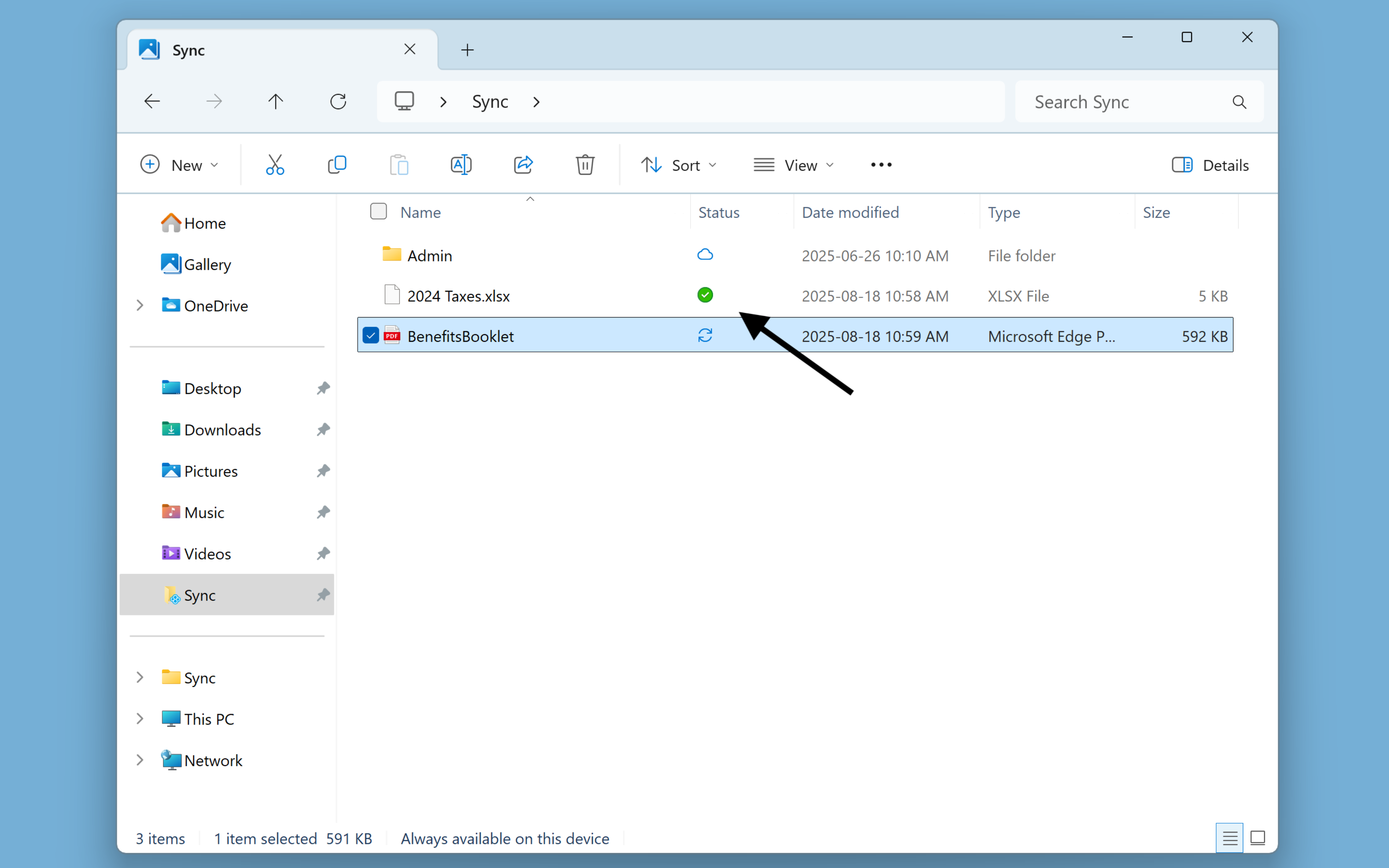 The Sync desktop application – Windows CloudFiles – Sync.com